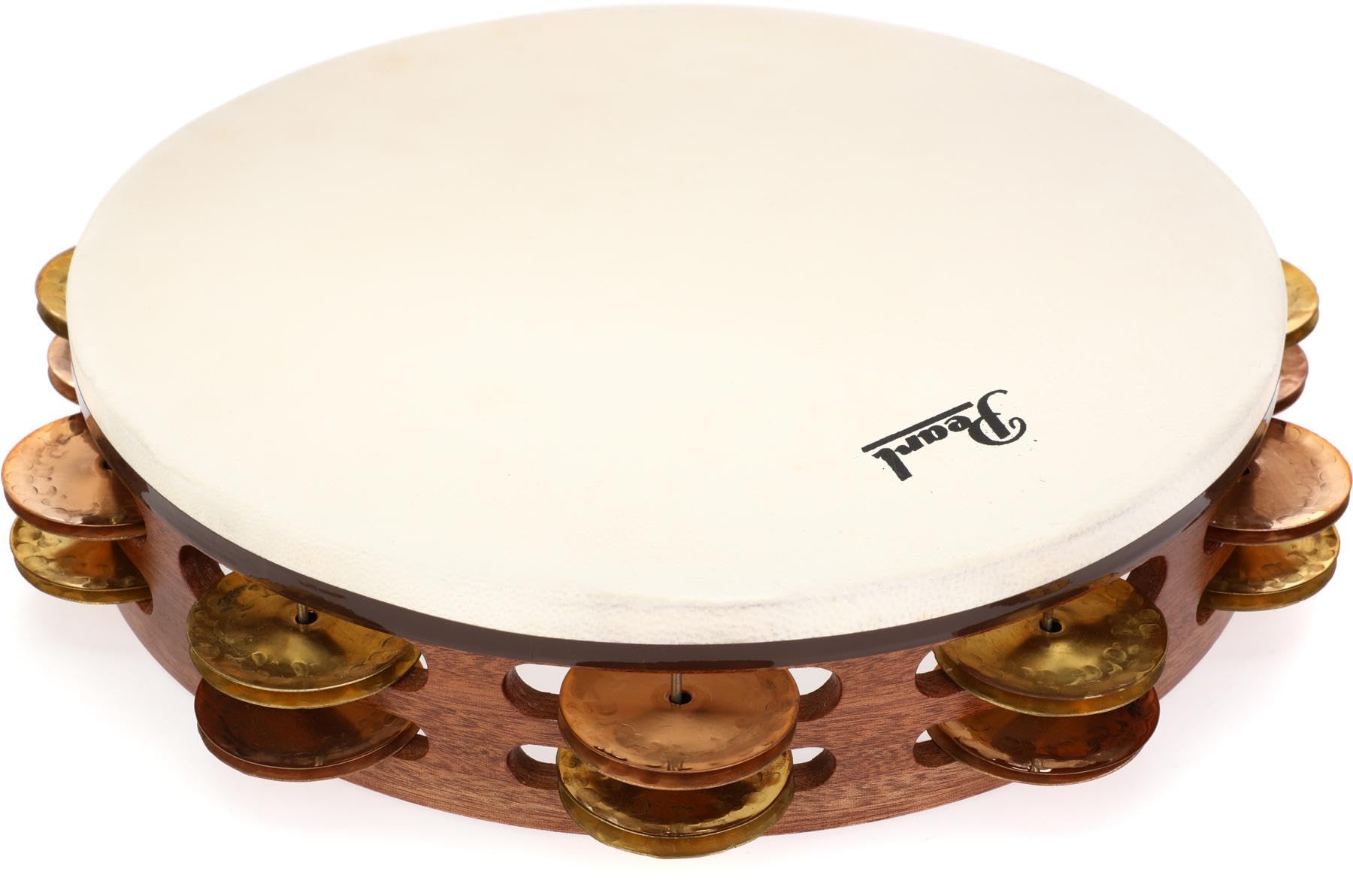 Pearl Orchestral Tambourine Beryllium Copper/Brass Double Row (PETM1018CR)