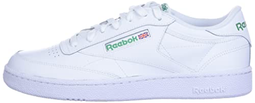 Reebok Men's Club C 85 Walking Shoe, white/green, 8.5 M US