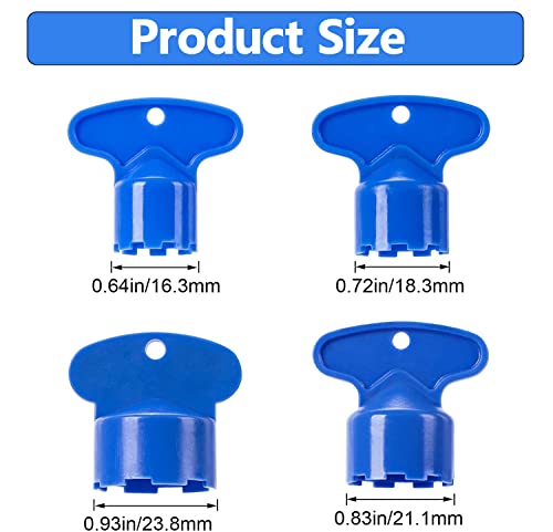 Faucet Aerator Aerator Wrench Aerator Key Flow Restrictor Set for Sink Tap Aerators 20 Pack M16.5 18.5 21.5 24 (4 Size)