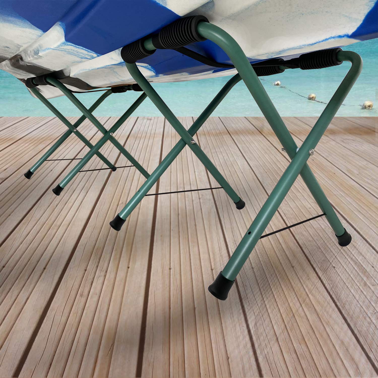 Codinter Kayak Stand, Aluminum Standing Rack for Canoe Boat Surfboard Indoor Outdoor Portable Storage - 17 Inch