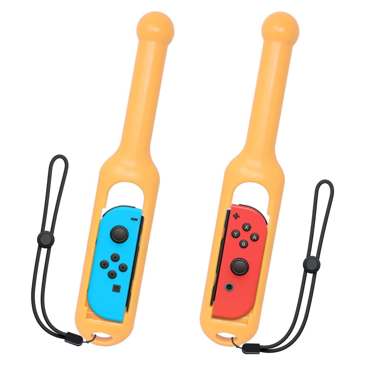 OSTENT 2 x Drumstick Game Handle Grip Controller for Nintendo Switch Joy-Con Controller