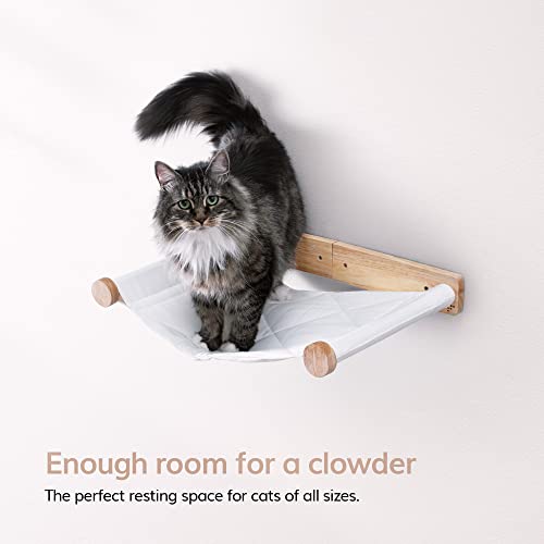 Furmia Cat Wall Hammock, Cat Wall Shelves, Cat Wall Furniture, Cat Wall Bed, Modern Wall Mounted Cat Shelves for Cats up to 40 lbs