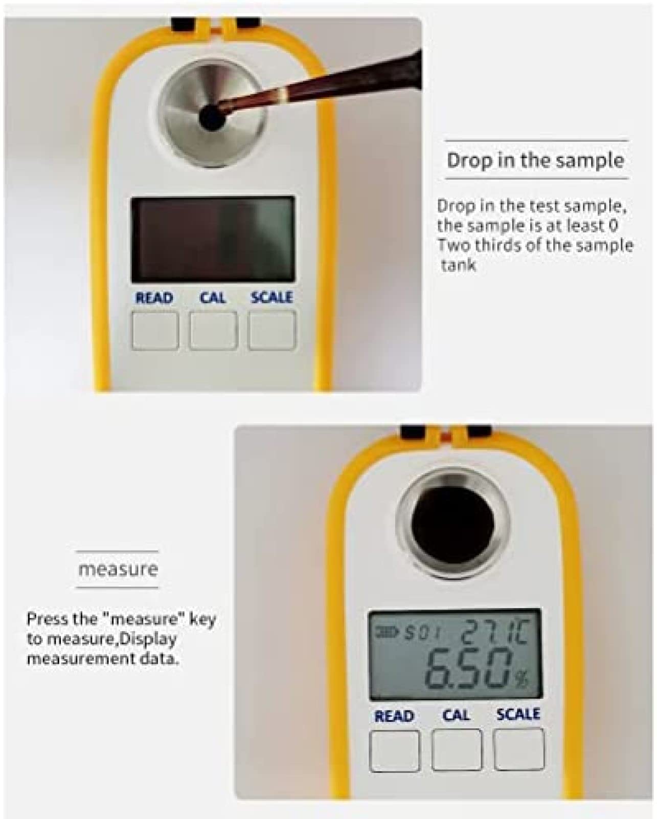 Digital Honey Refractometer/High Accuracy Honey Moisture Tester with ATC for Maple Syrup, and Molasses, Bee Keeping Supplies, 0-90% Brix Scale Range,Tranquillity69