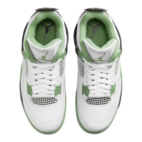 Jordan Air 4 Retro Women's White/Oil Green-Dark Ash AQ9129-103 9