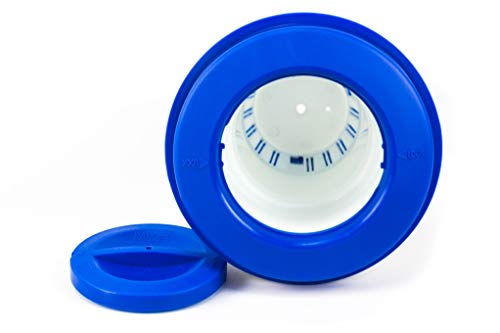 FibroPool Supersize Floating Chlorine Tablet Dispenser - Holds 3 Pounds of Tablets - 12 Inches Long - Adjustable Release