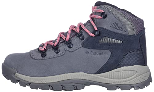 Columbia Women's Newton Ridge Plus Waterproof Amped, Stratus/Canyon Rose, 8.5