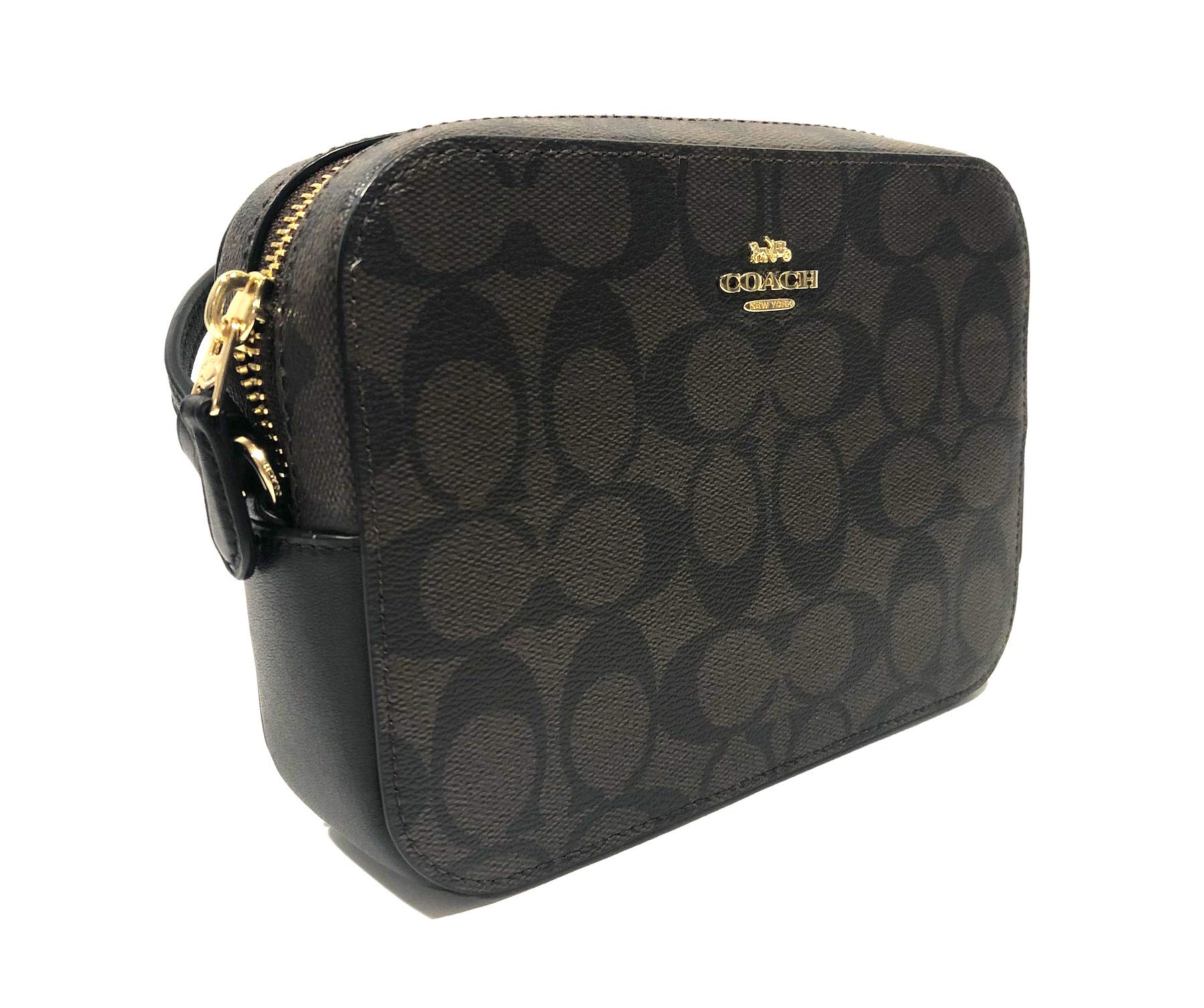 Coach Signature Mini Camera Bag (IM/Brown/Black)