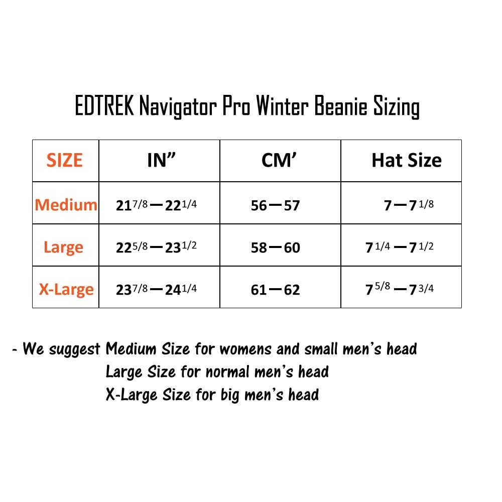 EDTREK mens Extreme Cold Weather Insulated Beanie Flat Brim Waterproof Windproof Backcountry Hunting Hat, Old School Camo, Large