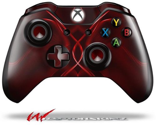WraptorSkinz Decal Style Vinyl Skin Wrap compatible with XBOX One Original Wireless Controller Abstract 01 Red - (CONTROLLER NOT INCLUDED)