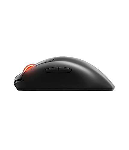 SteelSeries Prime Wireless FPS Gaming Mouse with Magnetic Optical Switches and 5 Programmable Buttons β USB-C β 18,000 CPI TrueMove Air Optical Sensor β Prism RGB Lighting - Black (Renewed)