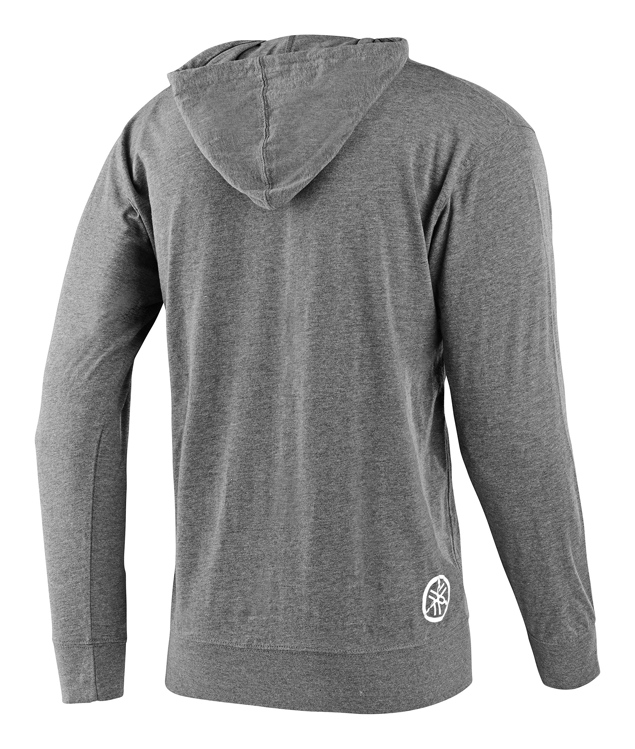 Troy Lee Designs Official Mens Yamaha Checkers | Fleece | Pullover | Hoodie (Charcoal Heather, LG)