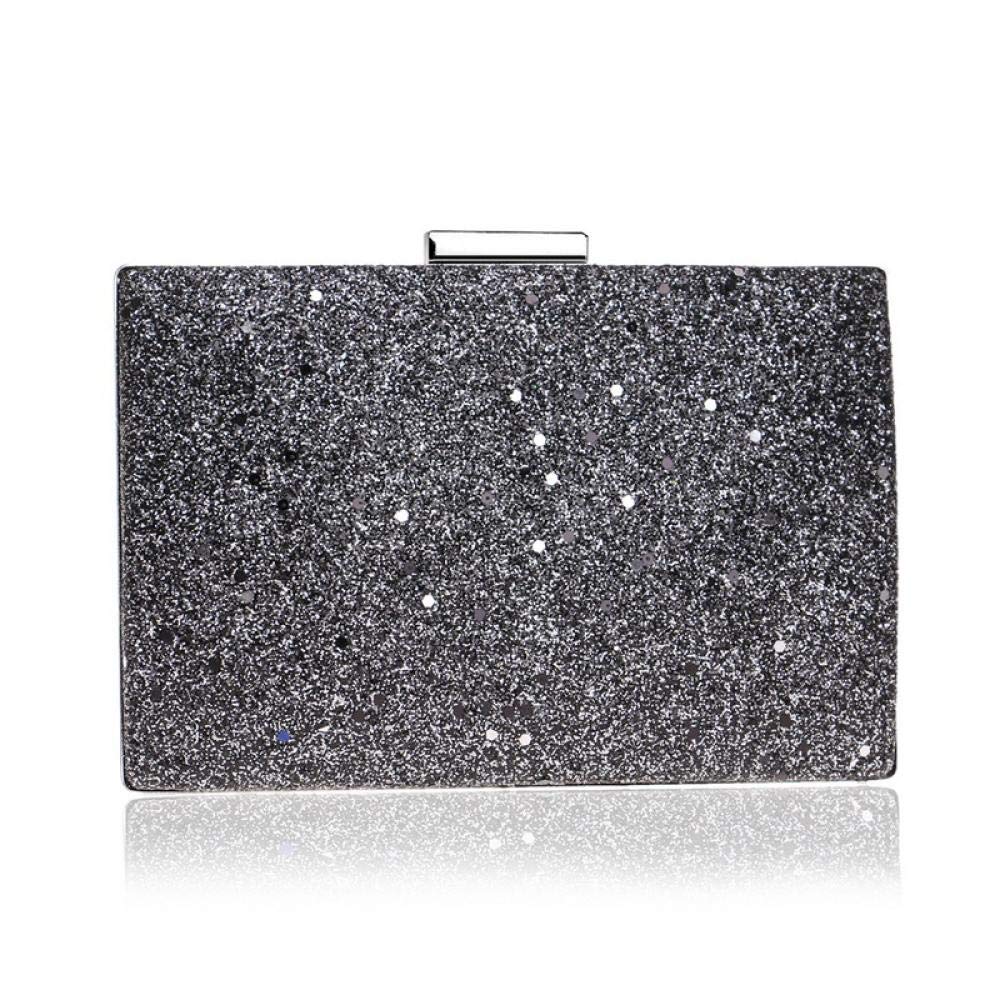 Sequined Dinner Bag, European And American Fashion Women'S Banquet Clutch Bag, Evening Dress Bag, Shiny-Purple