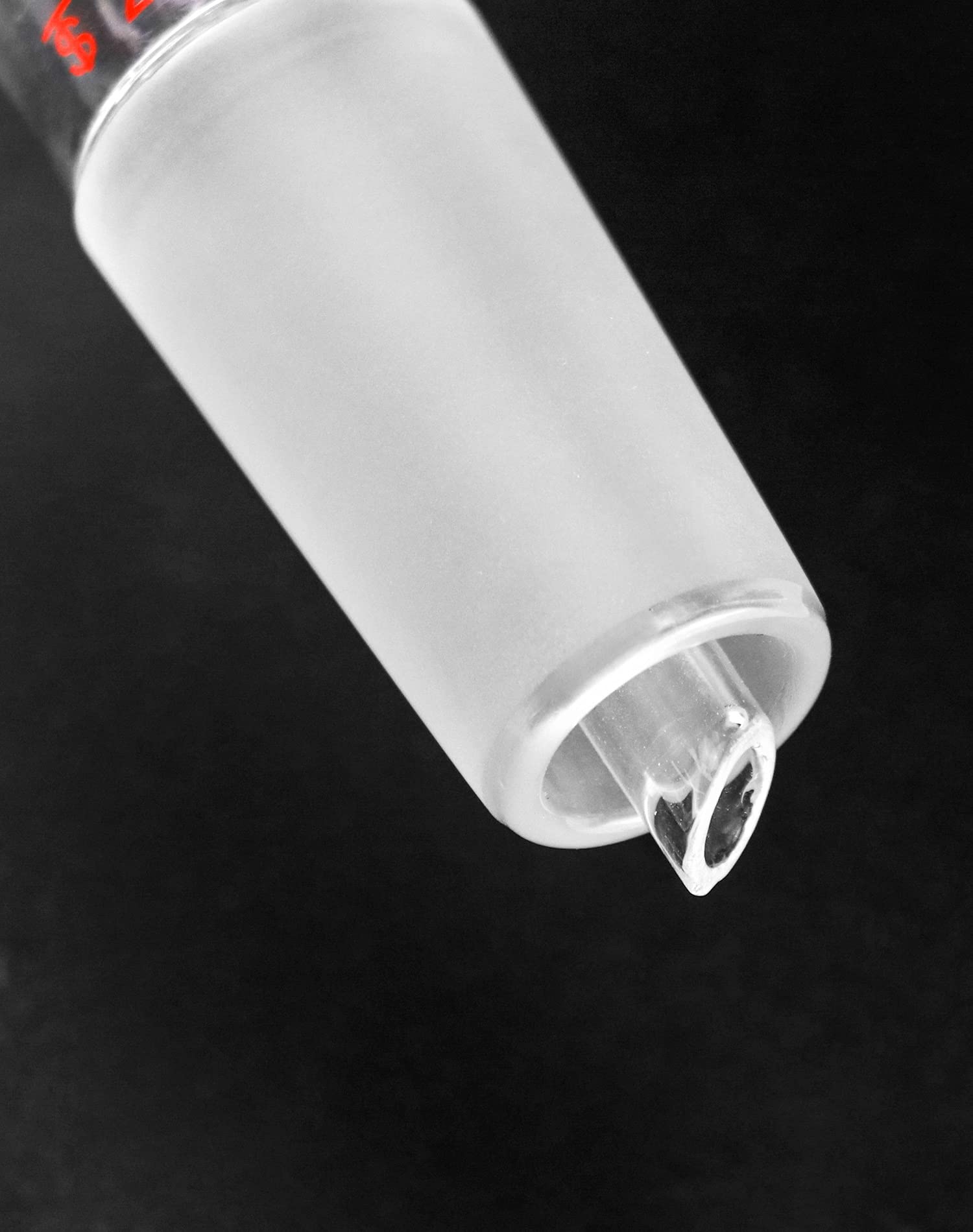 QWORK 500ml Filtering Buchner Funnel Medium Frit (G2) Lab Glassware with Standard 24/40 Joint and Vacuum Serrated Tubulation, 94mm I.D, 100mm Depth
