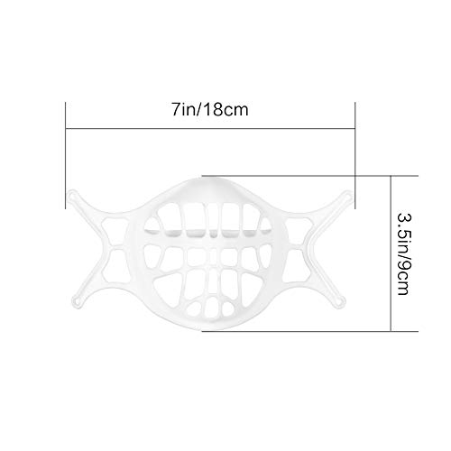 FZAI 3D_Mask_ Bracket Silicone_Mask_Bracket Face Bracke, Face_masks_Inner Support Frame Protect Nose and Mouth,Reusable Nose Breathing Smoothly,plus 1PCS Door Opener