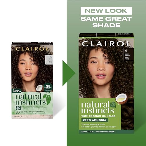 Clairol Natural Instincts Demi-Permanent Hair Dye, 2 Black Hair Color, Pack of 1