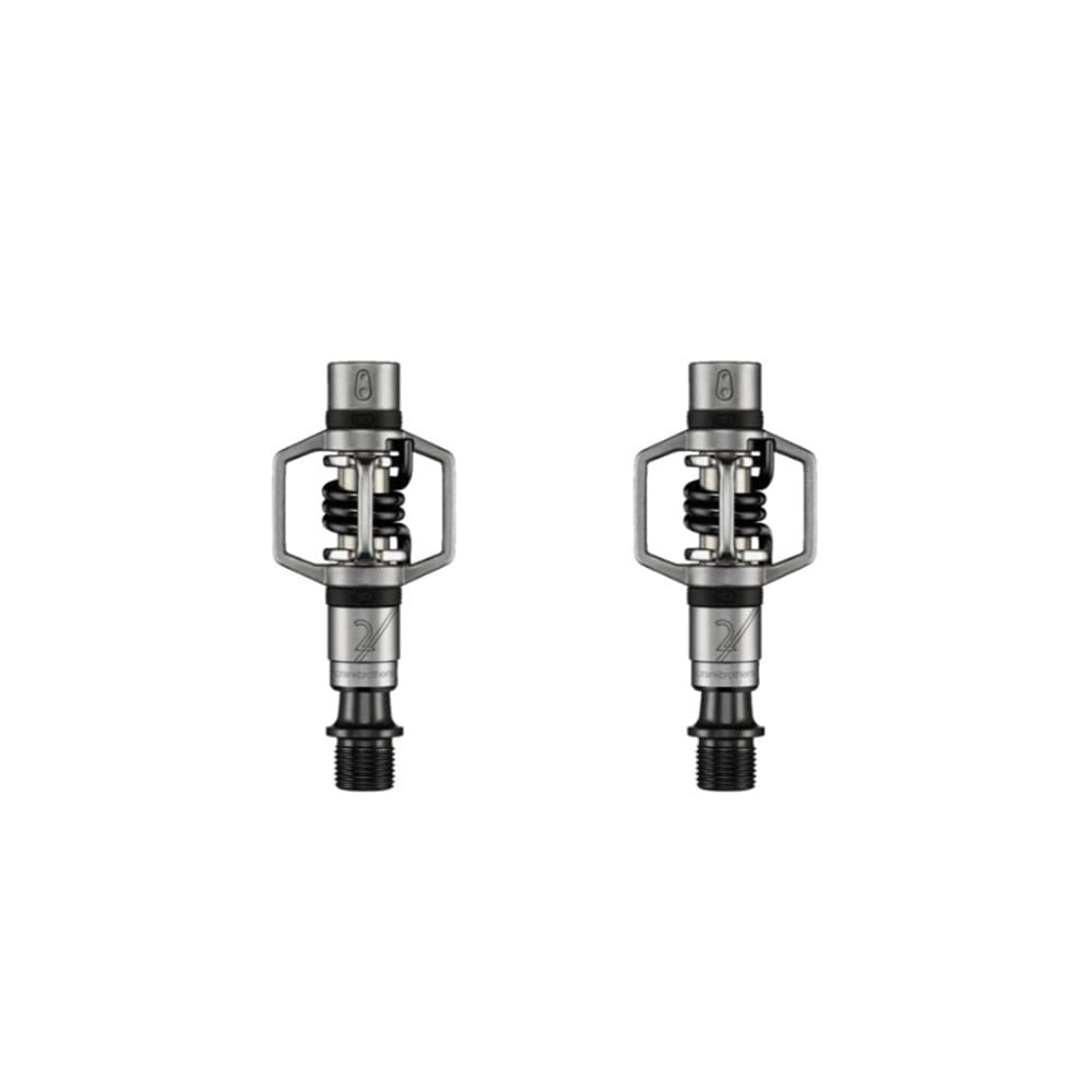 Crank Brothers Eggbeater 2 Hangtag Bike Pedals with Premium Cleats and Bicycle Shoe Shields Set (Black)