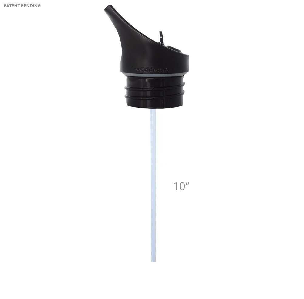 Coldest Standard Size Mouth Hydro Sports Straw Cap Flip Top Lid - Multi-Compatible with Standard Flask Mouth Size Stainless Steel Water Bottles 1.0