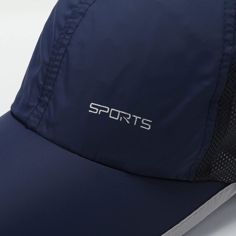Clakllie Casual Outdoor Sun Visor Hats Ultra Thin Summer Sport Caps Adjustable Soft Crown Dad Hat for Men Women