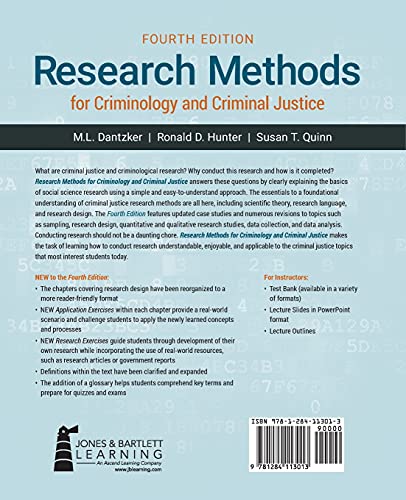 Research Methods for Criminology and Criminal Justice