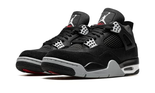 Jordan Mens Air 4 DH7138 006 Black Canvas - Size 9.5