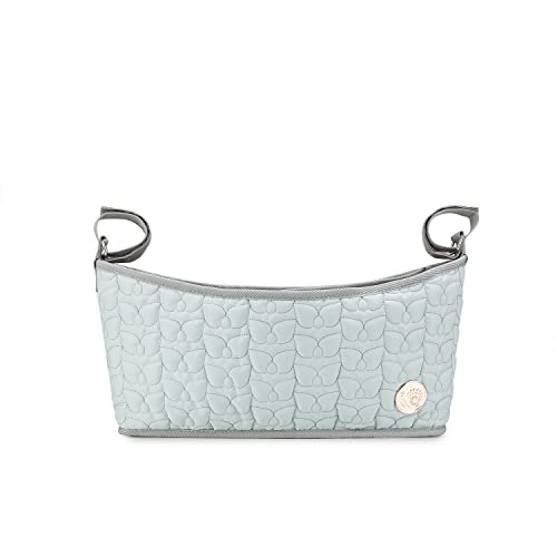 Stroller Hanging Bag with Wet Bag- Baby Diaper Bag Stroller Organizer Caddy Portable Stroller Storage Pouch for Outdoor (Blue)