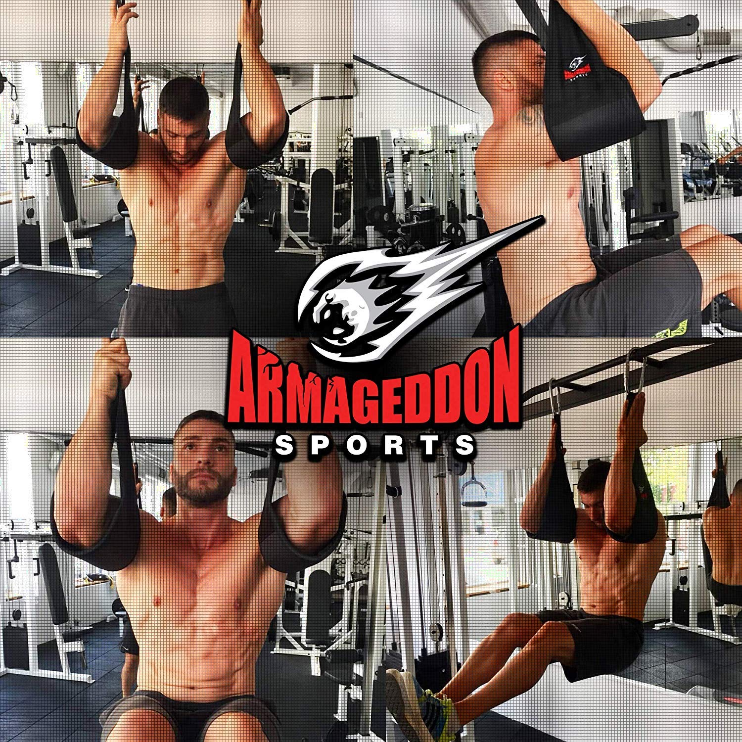 Premium Ab Slings Straps - Rip-Resistant Heavy Duty Pair for Pull Up Bar Hanging Leg Raiser Fitness - Ab Exercise Equipment, Superb Arm Padding for Abdominal Training Workout Equipment