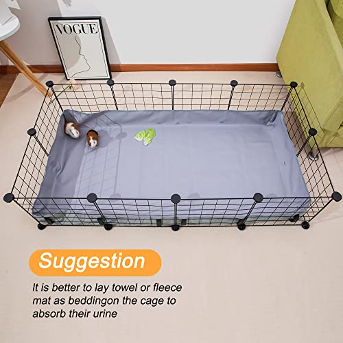 Guinea Pig Cage Tarp Bottom, DZWLKJ Guinea Pig Cage Liner, Guinea Pig Bedding Waterproof and Washable Base Also for Rabbits, Bunny, Chinchillas, Hedgehog, Ferrets and Other Small Animals 27''X42''.