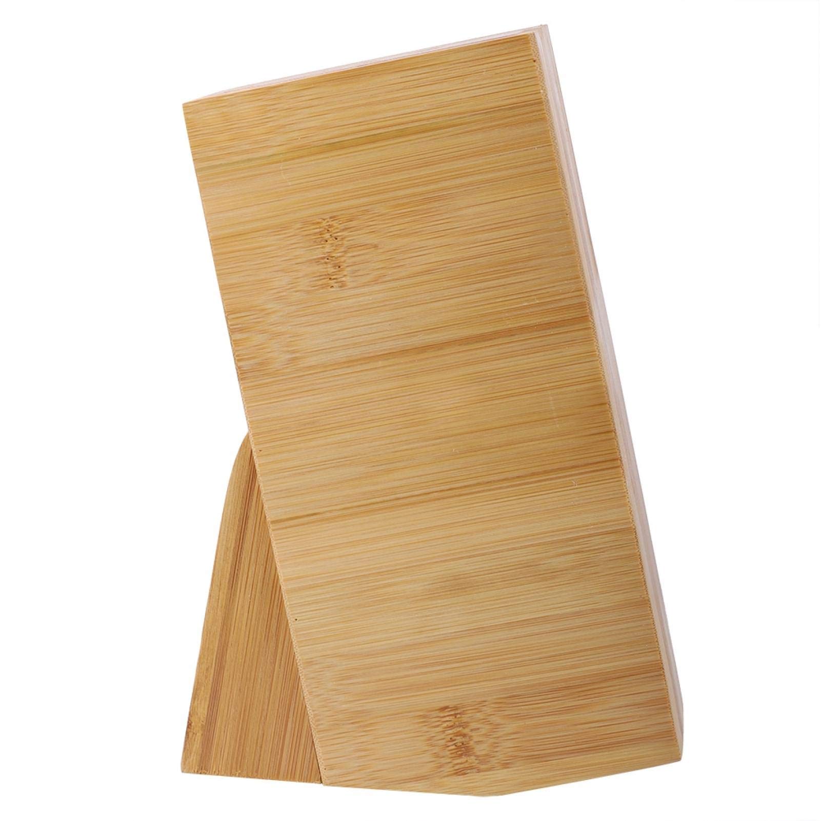 Fdit Multifunctional Bamboo Knife Rack Kitchen Knife Rack Storage Kitchen Knife Rack Ventilated Knife Holder Knife Block Tool