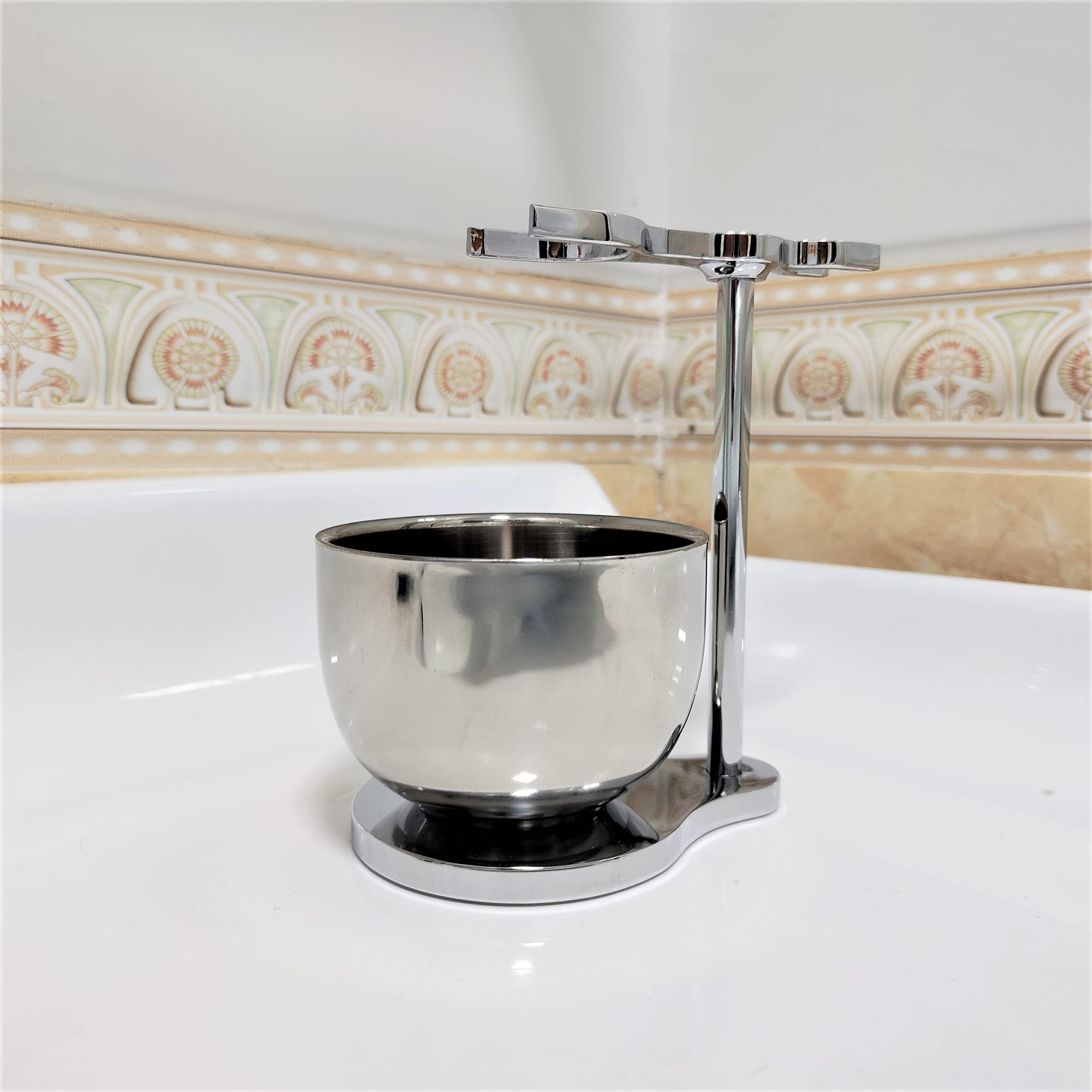 CRUCISRESIN Stand and Bowl for Wet Shaving