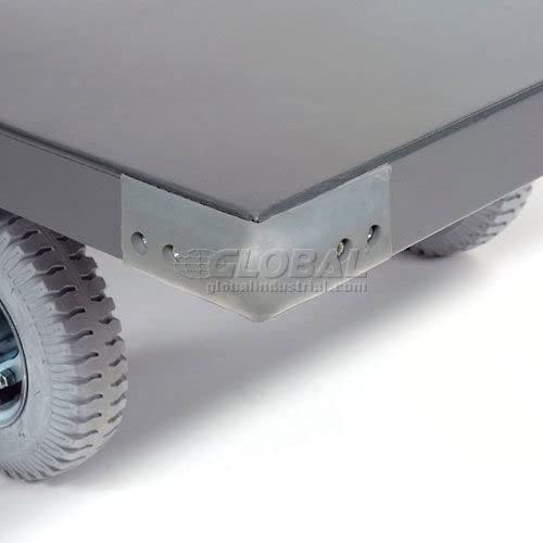Global Industrial Platform Truck w/Steel Deck, 8" Pneumatic Casters, 48 x 30, 1200 Lb. Capacity