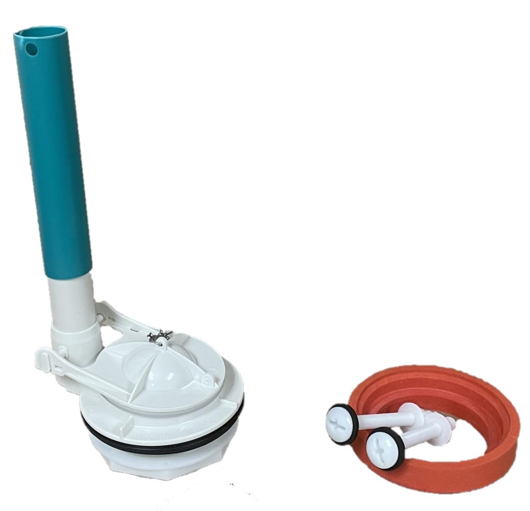 Champion 4 Two Piece Toilet Replacement Flush Valve With Overflow Extension Tube by NuFlush fits American Standard 3174.002-0070A
