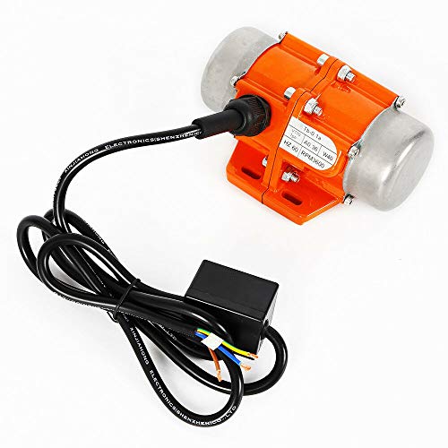Concrete Vibrator Vibration Motor AC 110V 40W Electric Vibrating Motor Single Phase 3600 RPM Asynchronous Vibration Motor 6.6ft Cable for Shaker Table