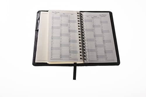 Collins Elite 2024 Diary Pocket Week to View Planner - Business Planner and Organiser - January to December 2024 Diary - Weekly - Red - 1165V.15-24