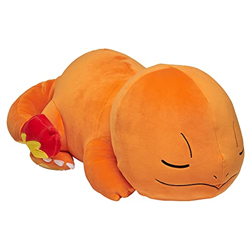 Pokemon Charmander 18-Inch Plush Toy - Adorable Sleeping Charmander - Ultra-Soft Plush Material, Perfect for Playing, Cuddling & Sleeping - Gotta Catch βEm All