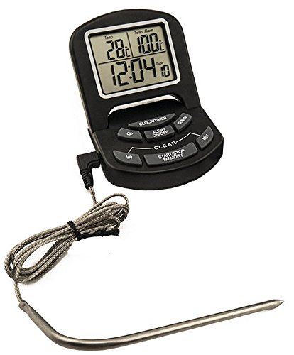 FixtureDisplaysÂŽ Digital Kitchen Food Meat Cooking Electronic Thermometer Probe for BBQ, Oven, Grill and Smoker with Timer Alarm 16810