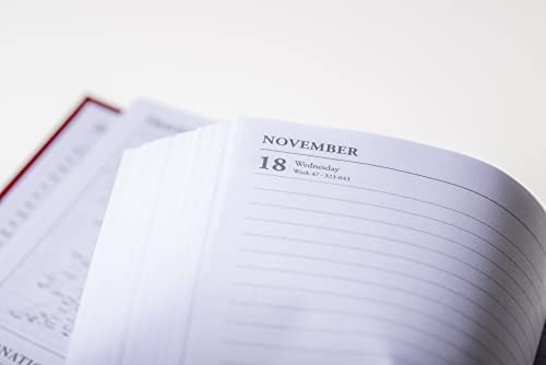 Collins Essential A5 Diary 2024 Daily Planner - Eco Friendly Recycled Paper Fully Recyclable - 2024 Page A Day Diary Journal & Planner - Business Office Academic and Personal Use (A5 Size Navy)