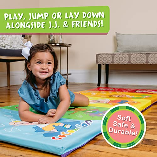Sunny Days Entertainment CoComelon Official 6ft Tumbling Mat β 5 Panel Folding Mat with Carrying Handles | Active Play for Toddlers
