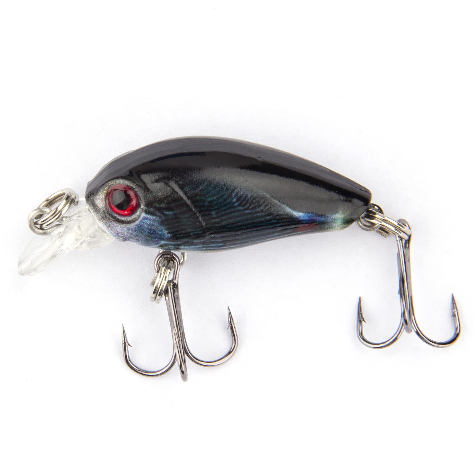 Crankbaits Fishing Lures Baits,Mini Fishing Lure Swimbaits Micro Crank Baits Topwater Lures for Freshwater Saltwater Bluegill Pumpkinseeds Trout Perch with Tackle Boxes (M01)