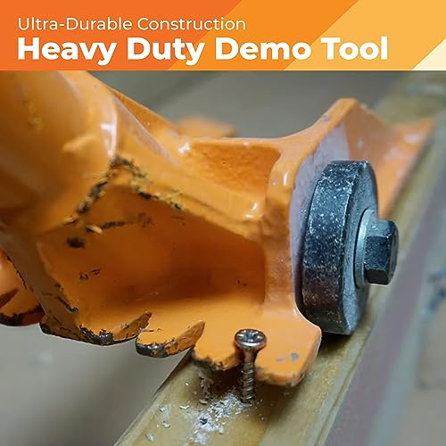 Gutster 60" Round Handle Demolition Bar - Ultimate Flooring/Hardwood Demolition Tool - Long Handle for Maximum Leverage - Ergonomic Handle to Apply Pressure Without Wrist Strain