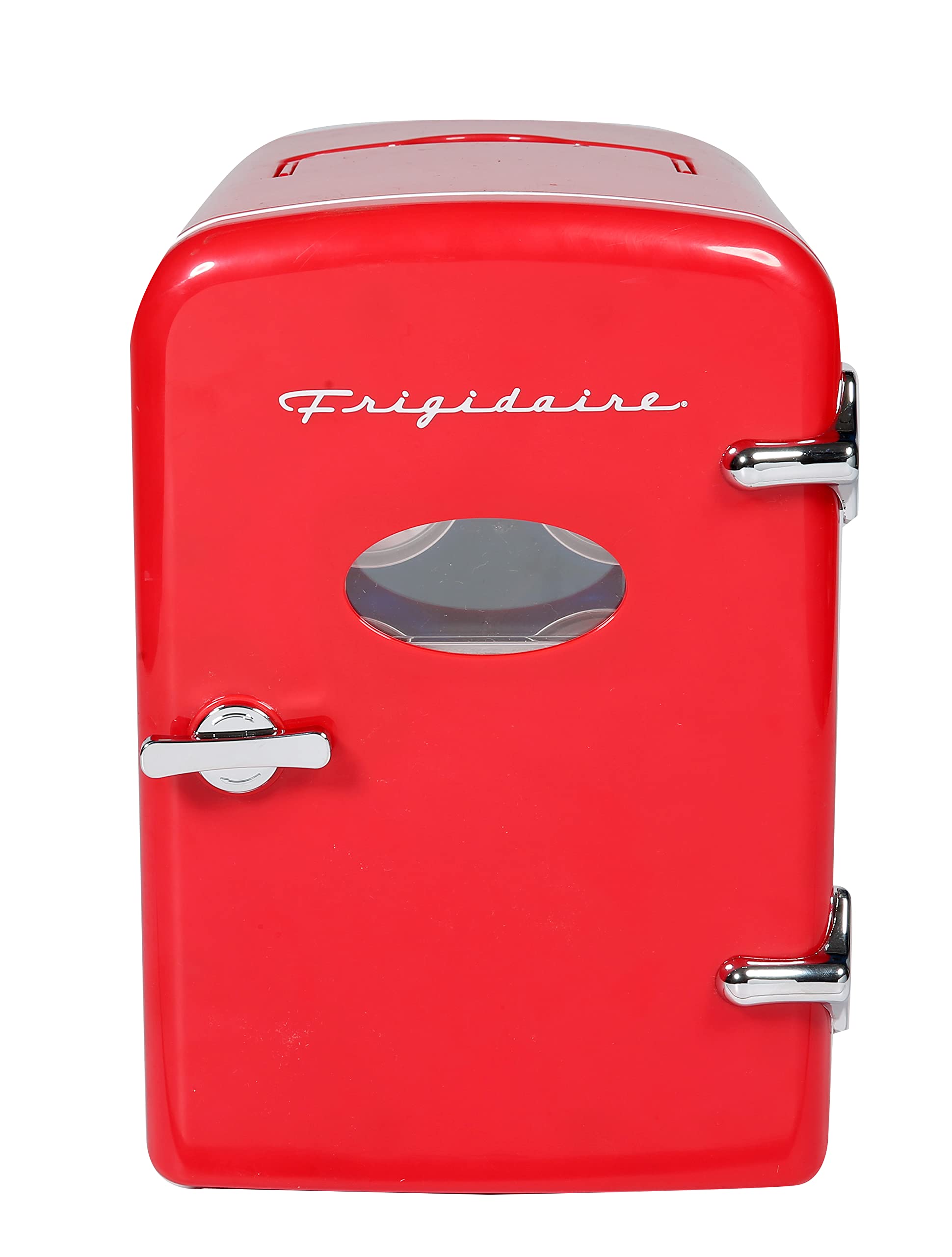 Frigidaire EFMIS175-RED Portable Mini Fridge-Retro Extra Large 9-Can Travel Compact Refrigerator, RED (Renewed)