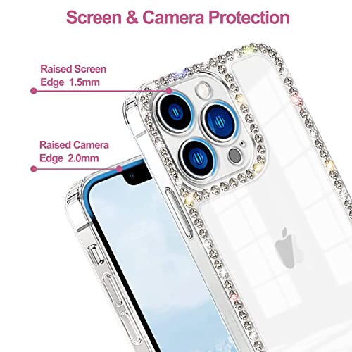 VAOXTY Compatible with iPhone 11 Clear Case Bling Diamond Rhinestone Cute for Girls Women Girly Case Glitter Shiny Sparkle Bumper Design Soft Silicone Luxury Fashion Protective 3D Phone Case