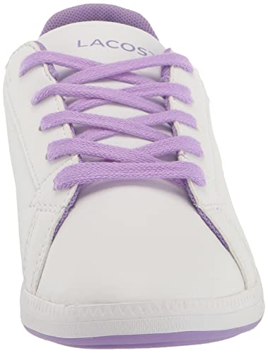 Lacoste Infant's Graduate Sneaker, White/Purple, 44SUI0005-Z54, 5.5