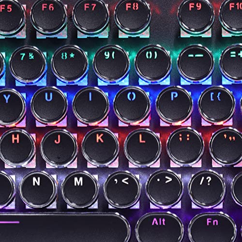Gaming Keyboard, 104 Keys Plug and Play Mechanical Keyboard for PC (Blue Switch)