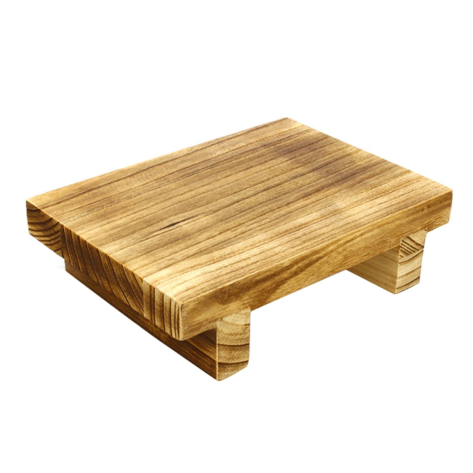 JOROBURO Wooden Step Stool, Foot Step Stool Bedside Foot Stool for High Beds, Large Surface Wooden Stool for Kitchen Bedroom Livingroom Bathroom(#1)