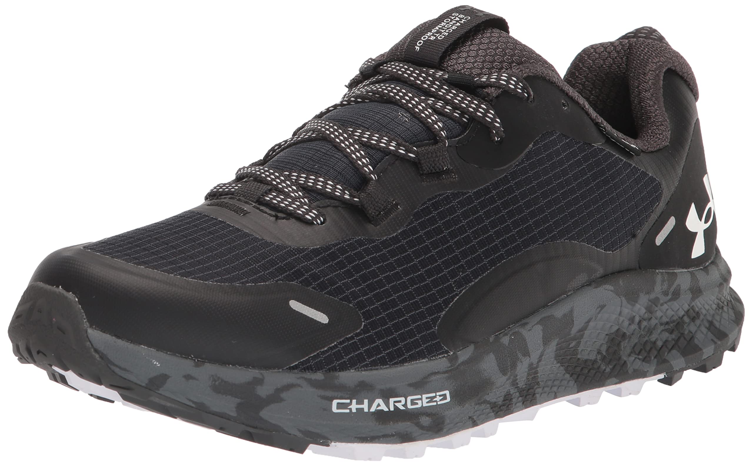 Under Armour Women's Charged Bandit 2 SP, Black/White, 7.5 Medium US