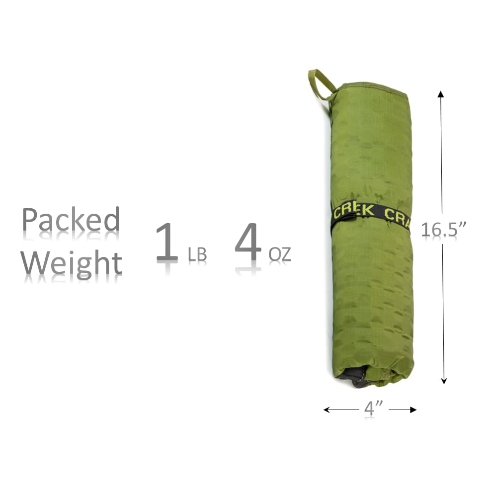 Crazy Creek HEX 2.0 Original Chair for Camping, Stadium Seating & More, Comfort on All Terrains, Adjustable Straps, Compact Design, Water-Resistant,Olive/Slate