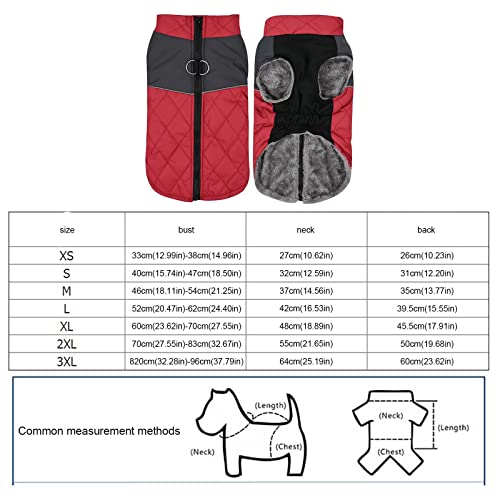 HonpraD Pet Clothes for Small Dogs Girls Dress Reflective Waterproof Pet Coat Winter Warm Dog Coat for Small Medium Large Dog