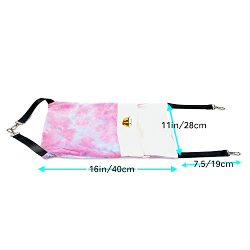 emours Ferret Cozy Warm Hammock Chinchilla Hanging Cage Bed Fleece Hideout Sleeper for Rat Sugar Glider Squirrel Guinea Pig and Other Small Animals 16*11ββ