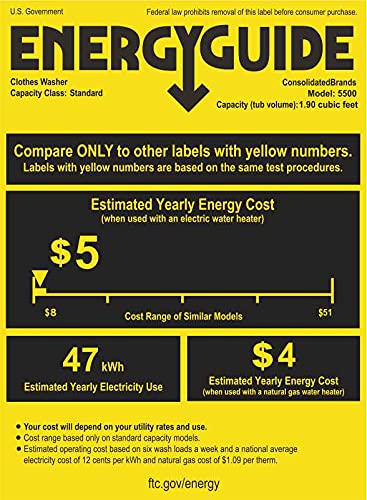 Conserv Digital Compact 110V Vented/Ventless 18 lbs Combo Washer Dryer 1400 RPM (Yellow Black)