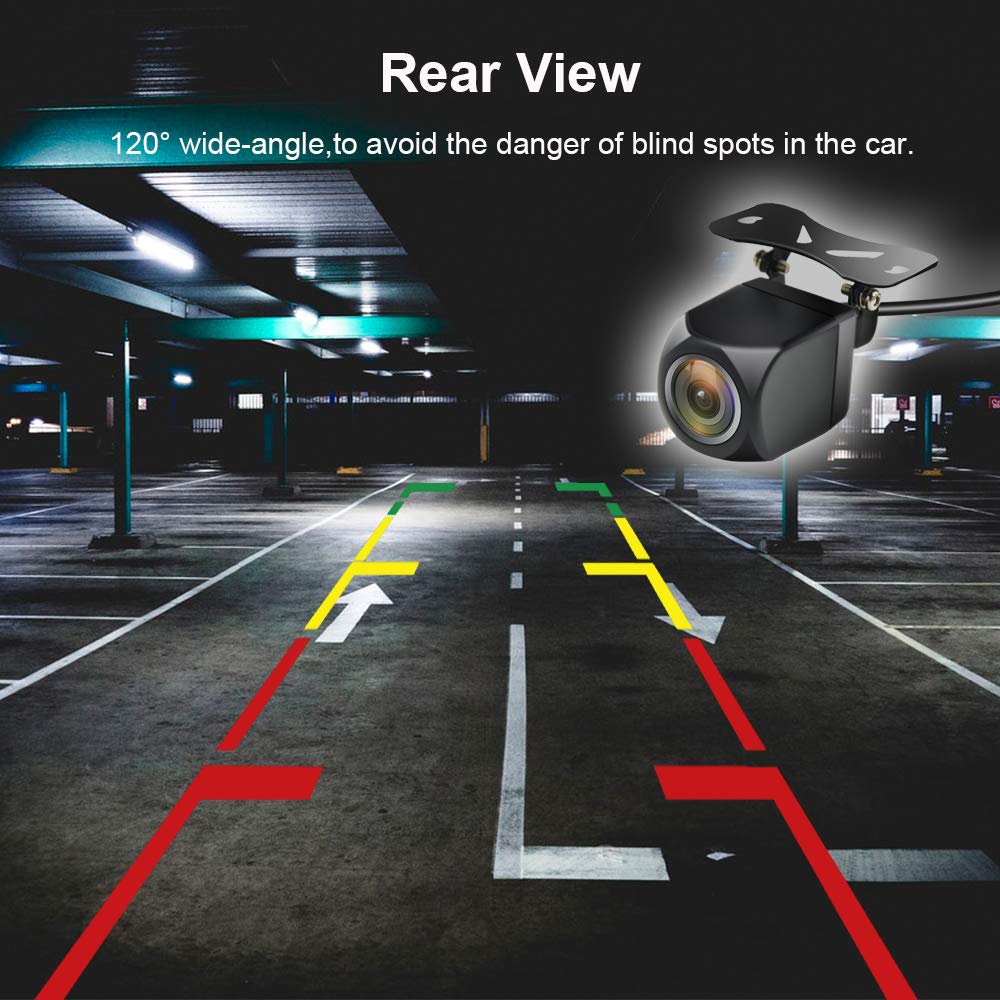 Car Rear View Camera 120° Wide View Angel Waterproof Backup Camera for Awesafe Car Radio